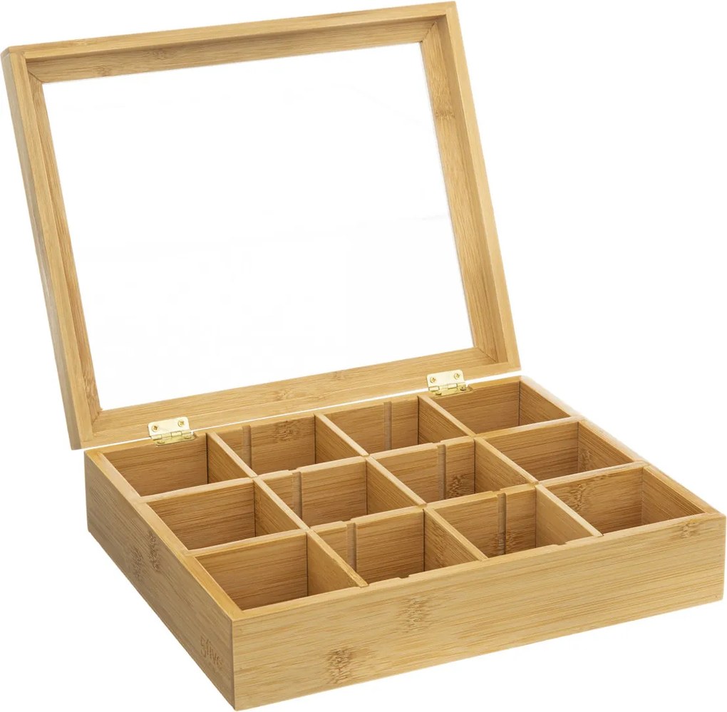 Krabička na čaj, 8 příhrádek