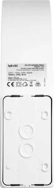 Venkovní svítidlo nástěnné s PIR ORNO FRENIT II AD-OP-6204WLPMR4, IP65, 4000K, 2000lm, bílá