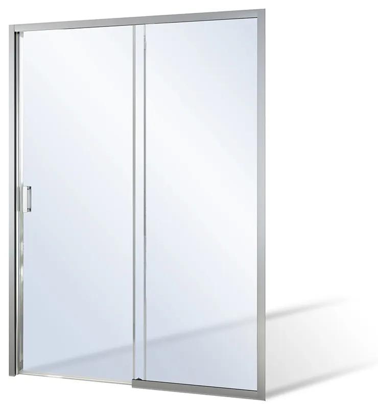 Roltechnik Outlet Posuvné sprchové dveře do niky G2L/G2P Varianta: šířka: 160 cm, orientace: Levá - (G2L_1600 - 810-0000106-01-02), Barva profilů a typ výplně: profily: stříbrná, výplň: transparent