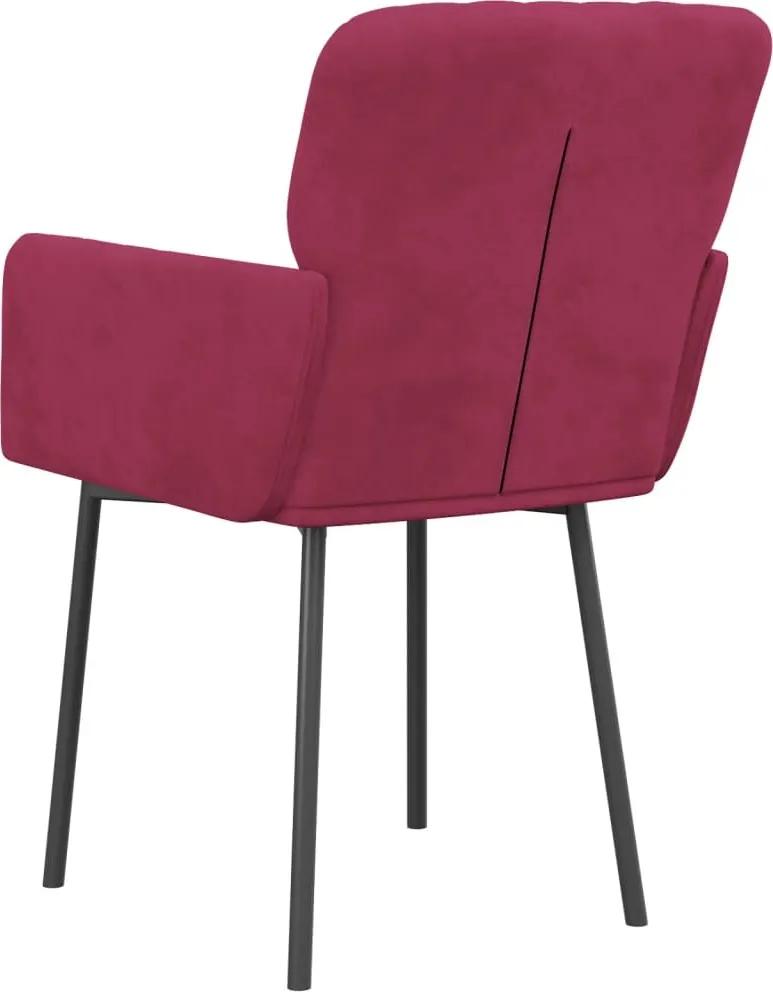 vidaXL Jídelní židle 2 ks samet [344784] Barva: Růžová