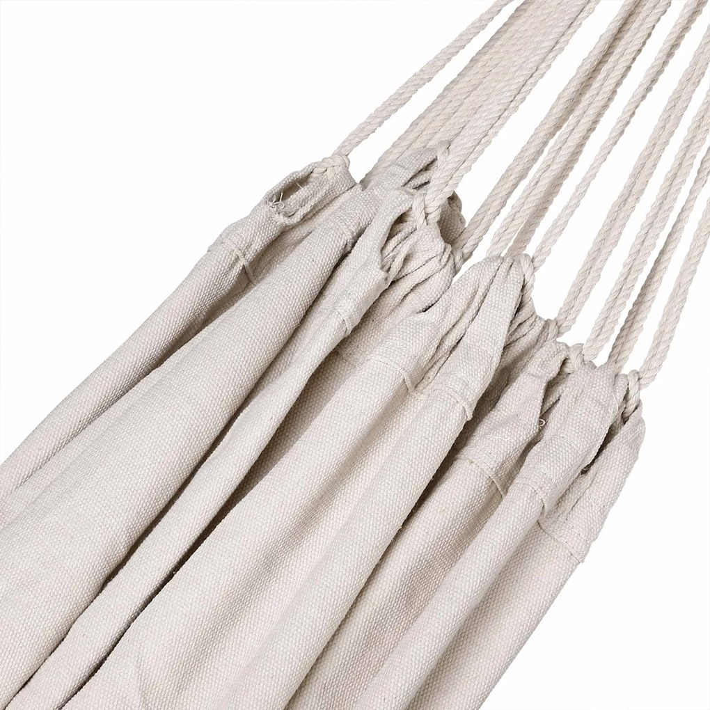 Deuba Houpací síť 320x150 cm - krémová