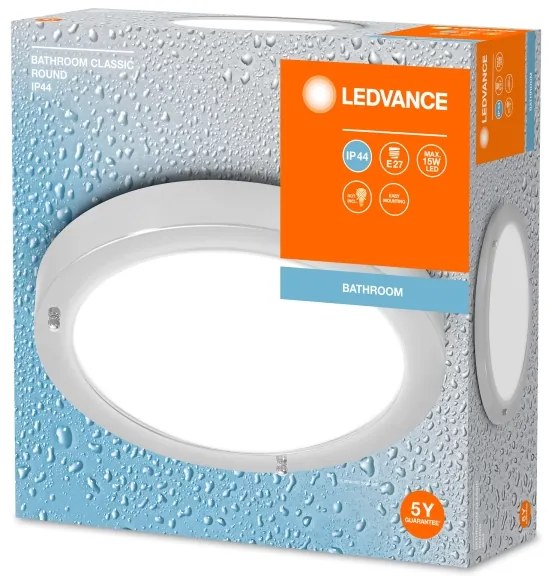 Ledvance - Koupelnové stropní svítidlo BATHROOM CLASSIC 1xE27/15W/230V IP44