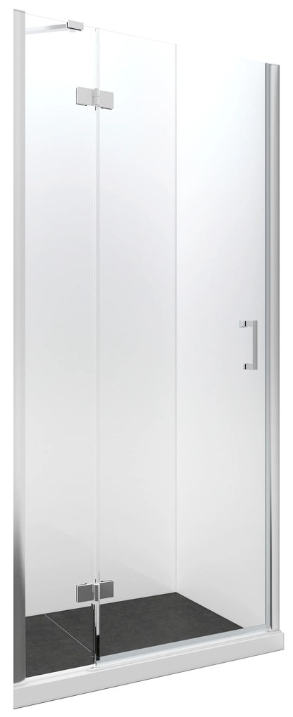 BESCO Bezrámové sprchové dveře VIVA 195D BARVA rámu - Chrom/Leštěný hliník (ALU), Rozměr A - 100 cm, Rozměr C - 195 cm, Směr zavírání - Pravé (DX), Výplň - Čiré bezpečnostní sklo - 8 mm - BCVIV10P