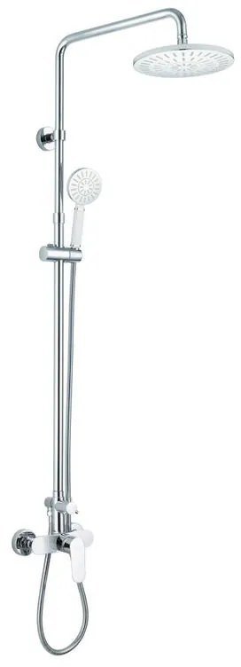 MEREO - Nástěnná sprchová baterie, Viana, 150 mm se sprchovou soupravou, ruční a talířovou sprchou ø235mm (CBE60104SA)
