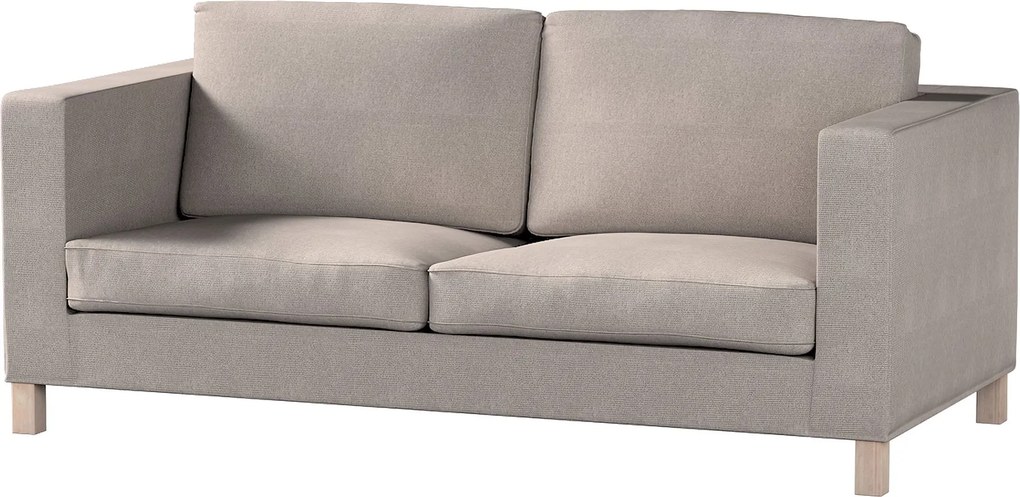 Potah na pohovku IKEA Karlanda rozkládací, krátký barva béžová látka pletený vzor