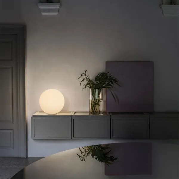 Ideal Lux - Stolní lampa MAPA 1xE27/42W/230V pr. 30 cm bílá