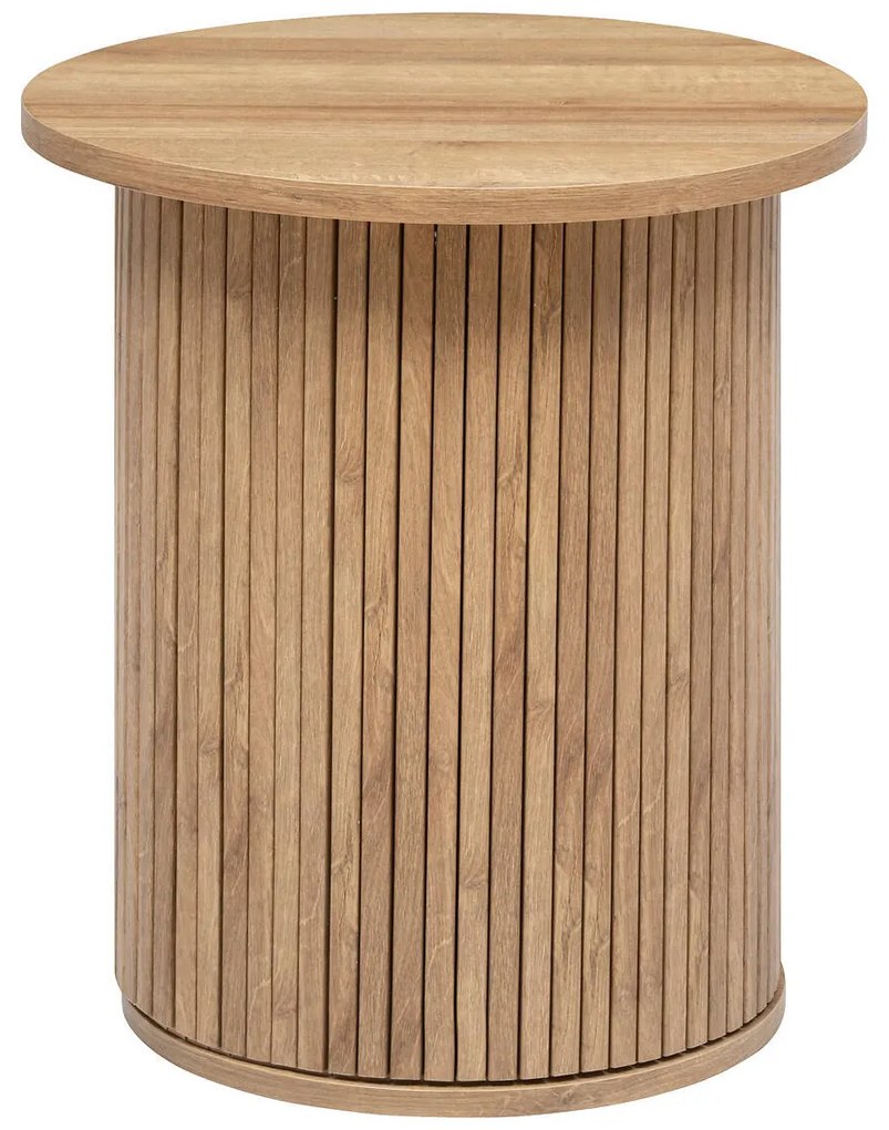 Kulatý kávový stolík špule COLVA, Ø 45 cm
