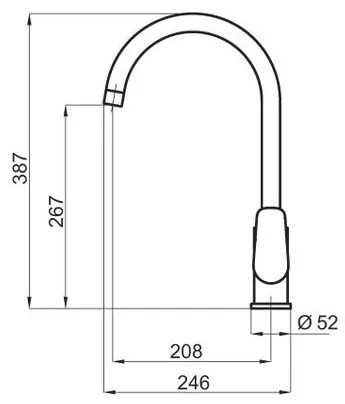 Novaservis Titania Pure Dřezová baterie, chrom 90313,0