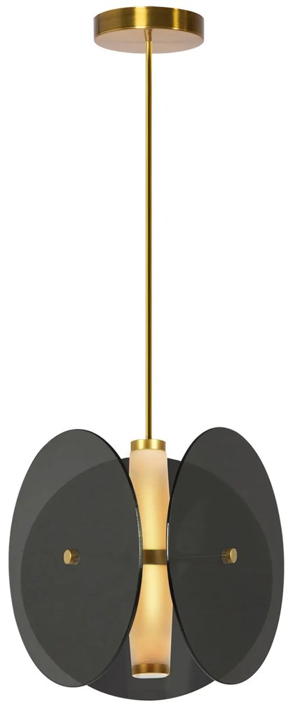 Toolight Toolight, LED stropní svítidlo APP1675-CP, šedá-zlatá lesklá, OSW-06406