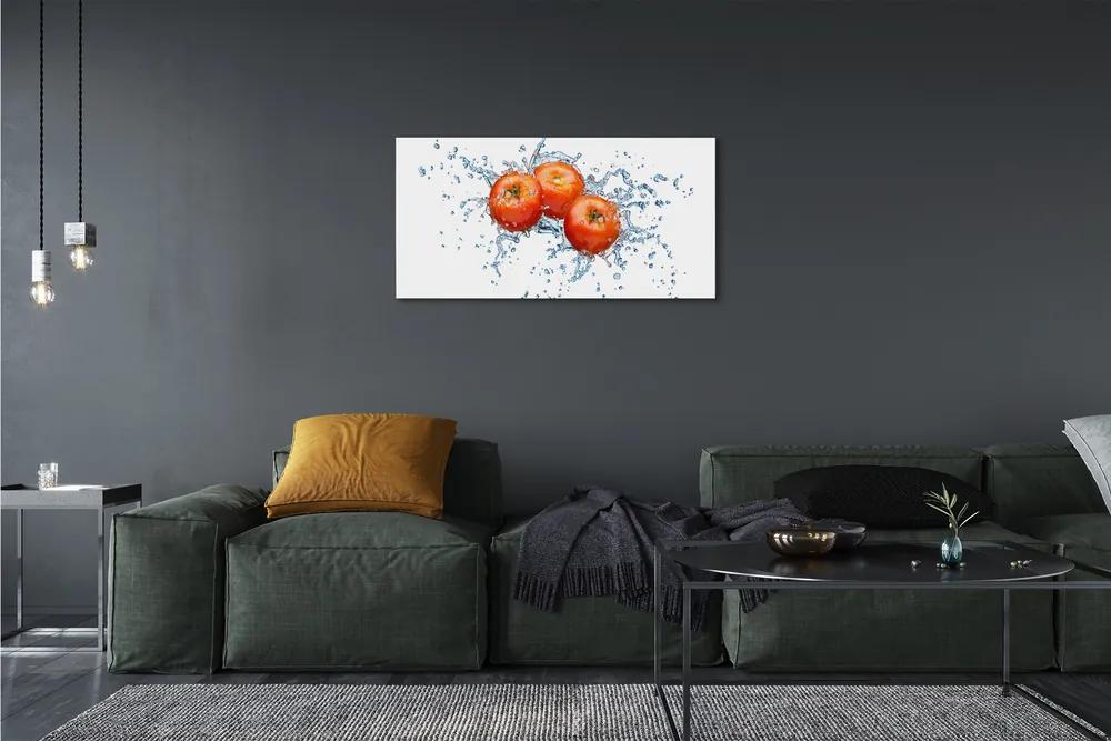 Obrazy na plátně rajčata voda 125x50 cm