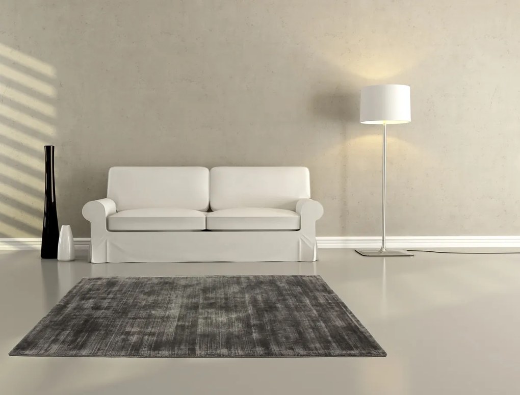 Obsession, Ručně tkaný kusový koberec Maori 220 Anthracite, 80x150, šedá, chodba / předsíň