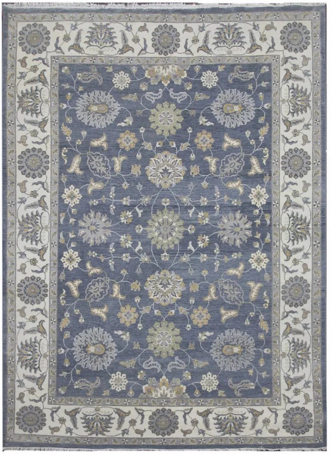 Hans Home | Ručně vázaný kusový koberec Diamond DC-ZIGLER Jeans blue/ivory - 180x275
