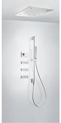 TRES - Termostatický podomítkový elektronický sprchový set SHOWER TECHNOLOGY Včetně elektronického ovládání (bílá barva). Z 09286405