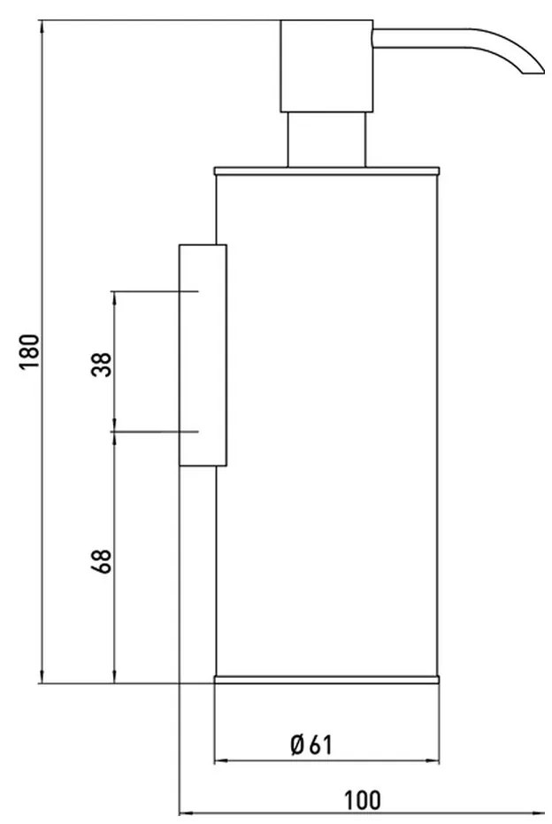 Emco System 2 - Dávkovač tekutého mýdla, chrom 352100105