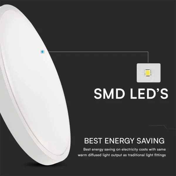 LED Koupelnové stropní svítidlo se senzorem LED/24W/230V 3000K IP44 bílá