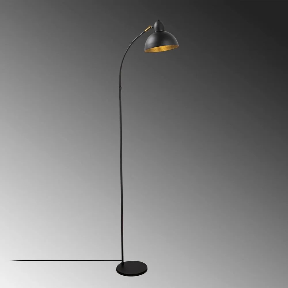 Stojací lampa s kovovým stínidlem (výška 162 cm) Varzan – Opviq lights