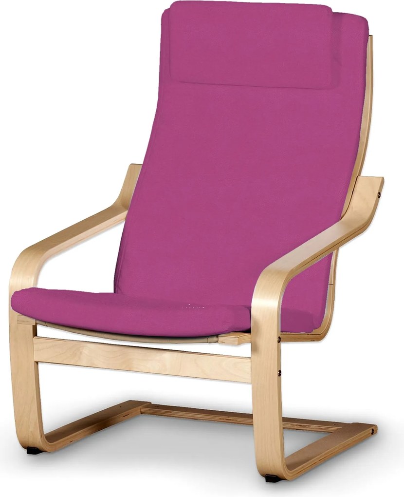Sedák na křeslo IKEA Poäng II barva růžová látka pletený vzor