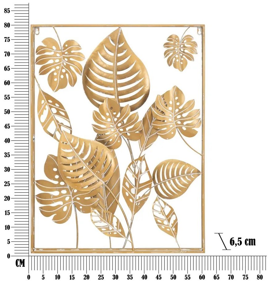 Kovová nástěnná dekorace 60x80 cm Jungle - Mauro Ferretti