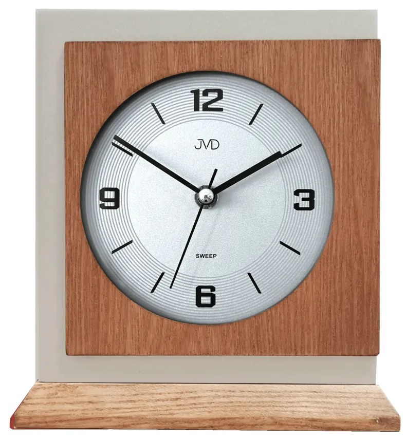 JVD Dřevěné tiché stolní retro hodiny JVD HS24013/78