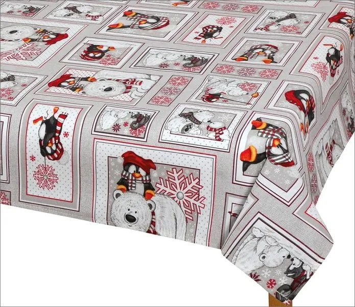 Bellatex Ubrus  VÁNOCE Patchwork zimní rozměr 100x100 cm