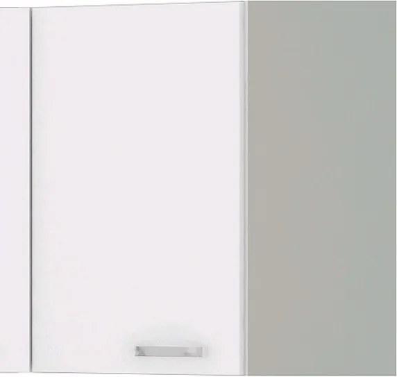Horní rohová kuchyňská skříňka Bianka 60NAR, bílý lesk