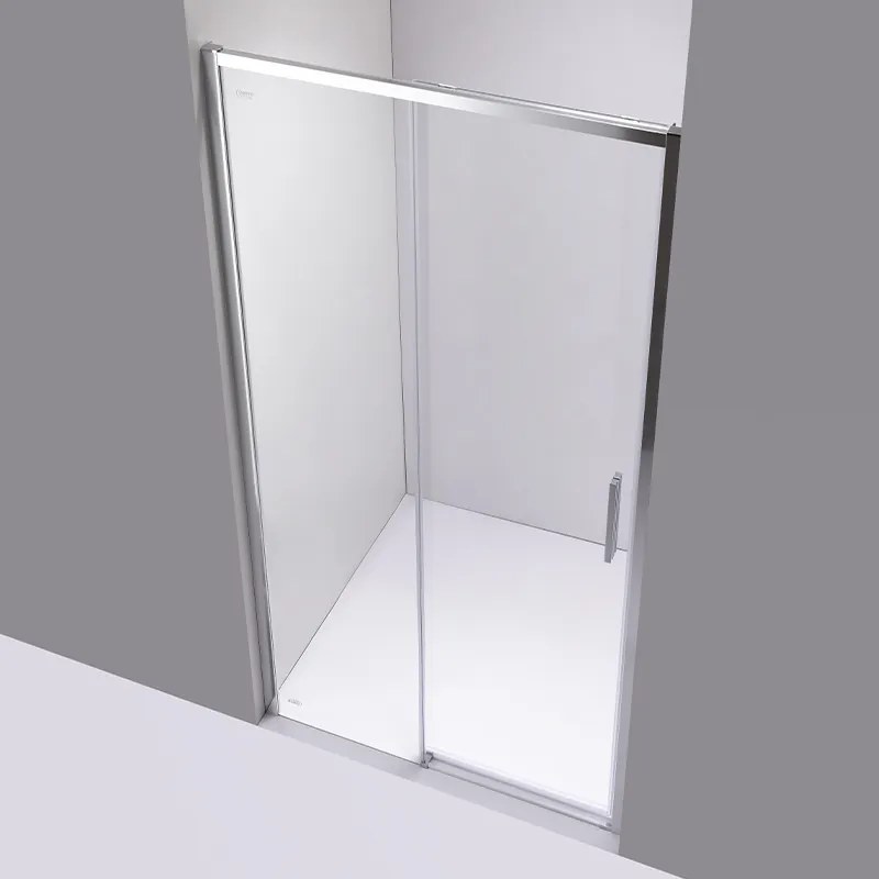 BPS-koupelny Posuvné sprchové dveře PD-NOCR HYD-5169 120 cm chrom/transparent pro instalaci do niky - bez vaničky
