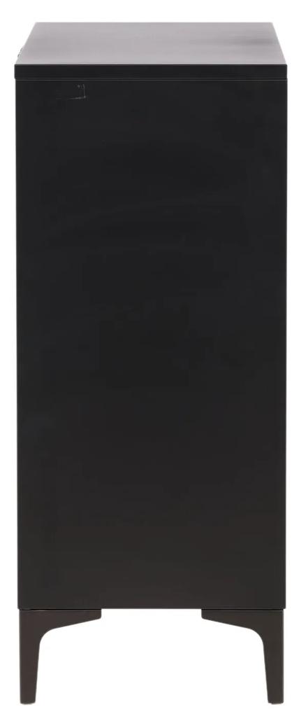 Skříňka Piring, černá, 110x100
