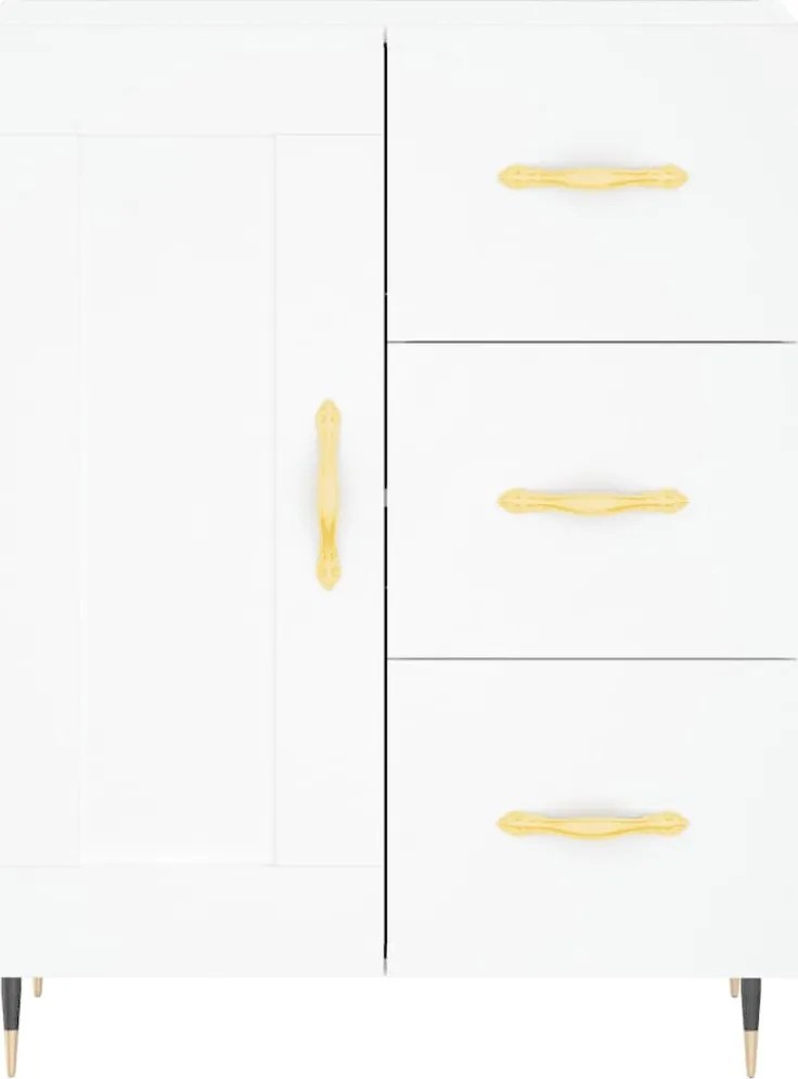 vidaXL Skříň highboard 69,5 x 34 x 180 cm kompozitní dřevo [3189997] Barva: Betonová šedá
