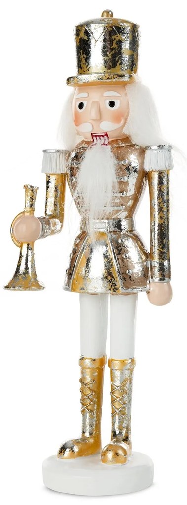 VÁNOČNÍ DEKORAČNÍ FIGURKA NUTCRACKER 25CM ZLATÁ