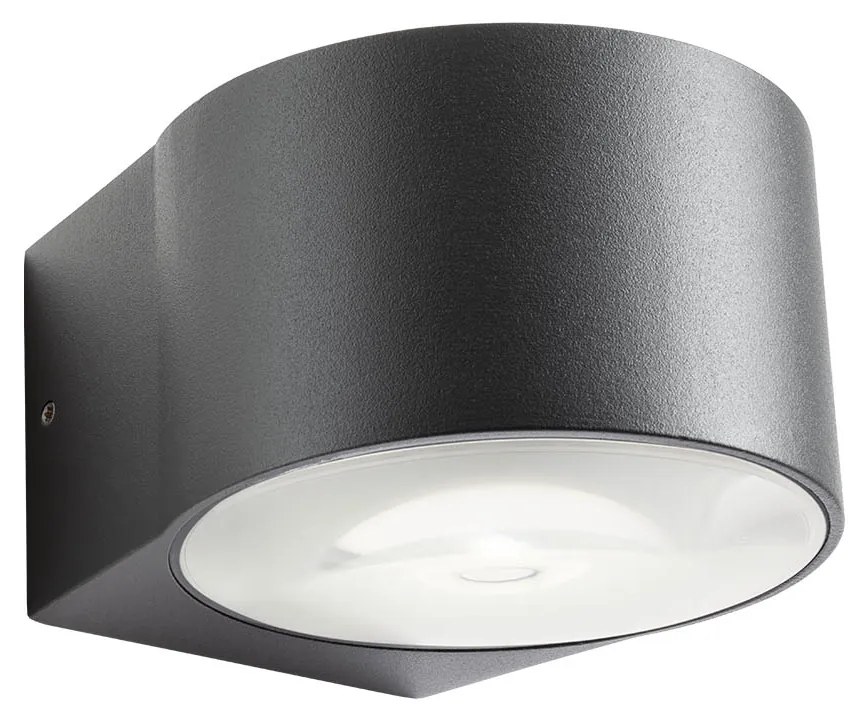 Redo 90061 Log, antracitové venkovní nástěnné svítidlo COB LED 6W 3000K, se svícením dolů, IP65
