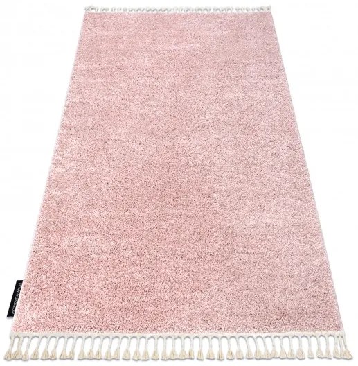 Dywany Łuszczów, Kusový koberec Berber 9000 pink, 200x290, růžová, obývací pokoj