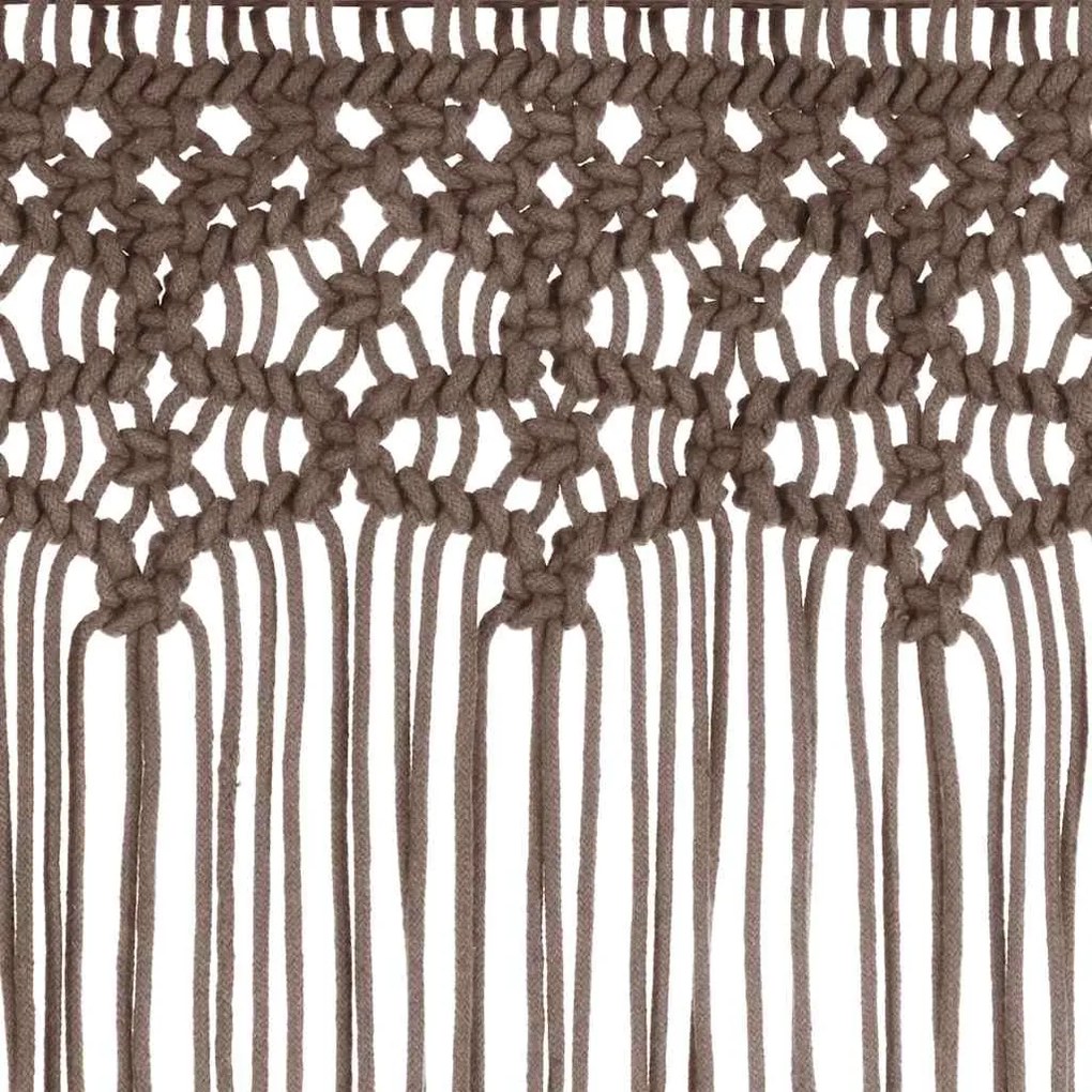 Macramé závěs taupe 140 x 240 cm bavlna 323981
