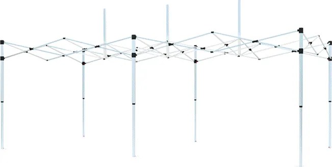 TRENDIE Hliníkový nůžkový stan 3x6m zelený