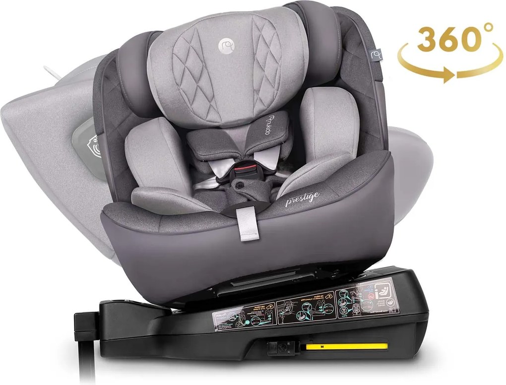 Autosedačka ISOFIX, 0-36kg, šedá | Nukido Prestige