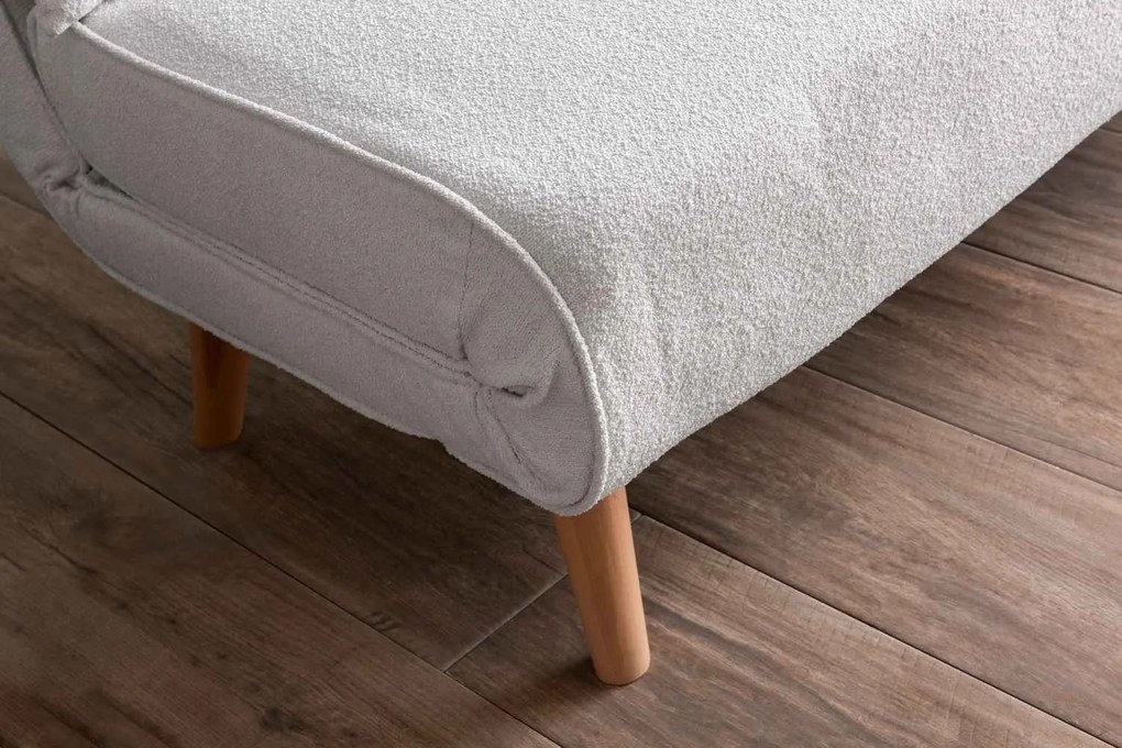 Designová rozkládací pohovka Felicitas II 120 cm krémová