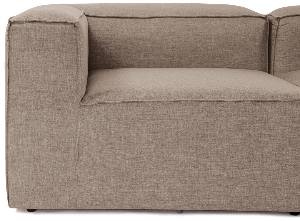 Atelier del Sofa Rohová sedací souprava Fora - Brown, Hnědá