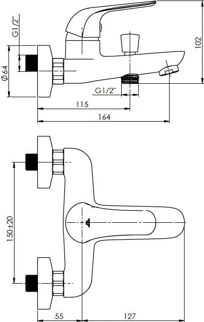 Olsen Spa NICA-10 OLBANIC10 vanová baterie bez příslušenství