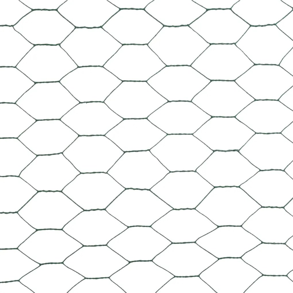 Pletivo ke kurníku ocel PVC vrstva 25 x 1,2 m zelené 143260