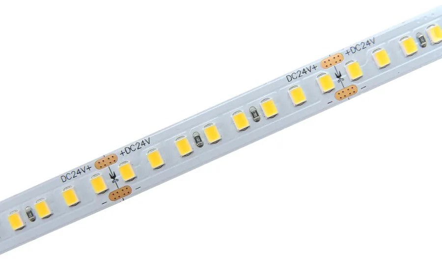 PROFI LED pásek 16,8W, CRI>90, PROFI, 160LED, 24VDC, 10mm, 130Lm/W, 2836 Barva světla: Teplá bílá, 3000K