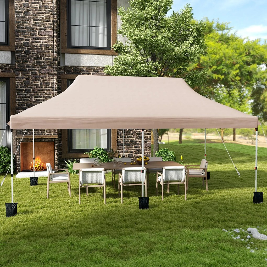Costway Pavilon s taškou, skládací altán, výškově nastavitelný párty stan