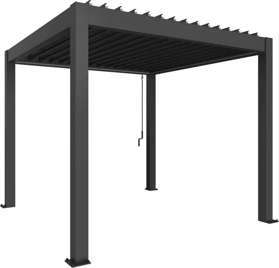 Biohort Pergola 3 x 3 tmavě šedá 312 x 312 cm