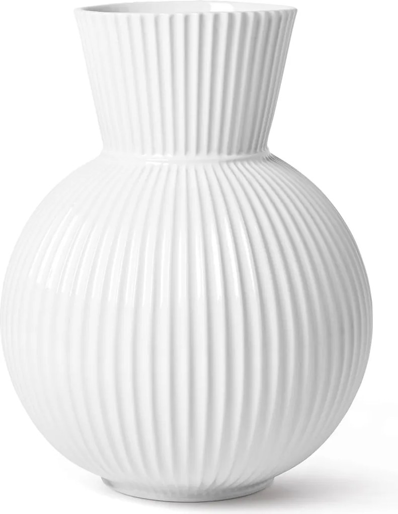 Lyngby porcelánová Tura váza na květiny 34 cm bílá