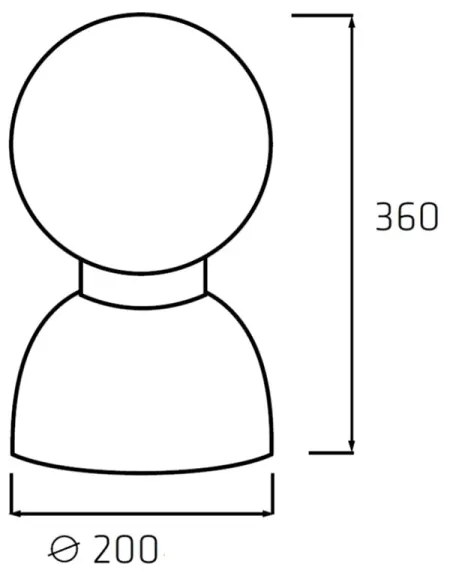 Helios 306-WLG223 - LED Venkovní osvětlení WORK GLOBE 2 LED/23W/230V IP44