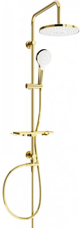 Mexen T05 sprchový sloup, zlatý/bílý - 798050593-50