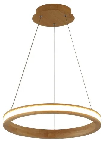 Brilagi - LED Lustr na lanku UMEA WOOD LED/30W/230V pr. 40 cm kaučukovník