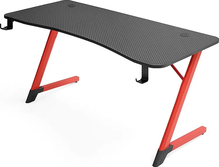 Herní stůl BG01 černo-červený 120 cm