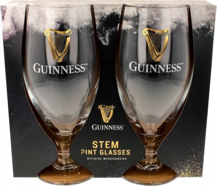 Guinness 2025 Stem Pint sklenice pokal 2ks Gift Box