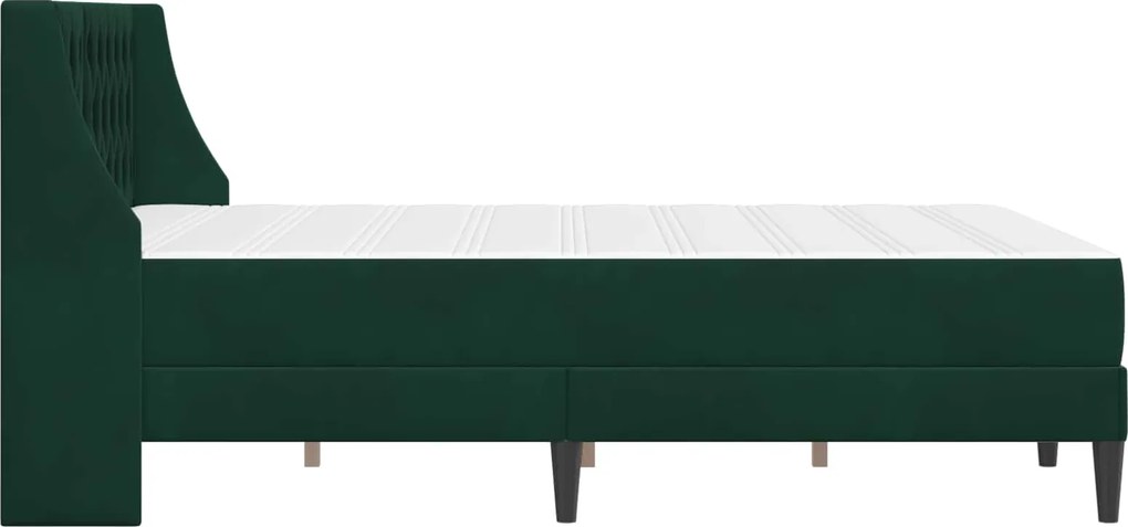 Rám postele s matrací s matrací Tmavě zelená 120 x 190 cm samet 3414785
