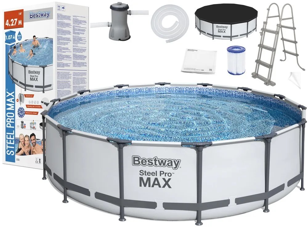 Bestway 56950 Bazén Steel Pro Max 4,27 x 1,07 m s příslušenstvím