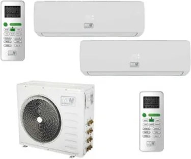 Multisplitová klimatizace sestava MW Power OMEGA ODU 18K2 G3 + 2X OMEGA WM 12K V2